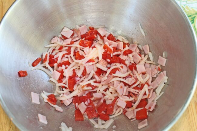 Individual Frittatas with Roasted Red Peppers and Canadian Bacon ...