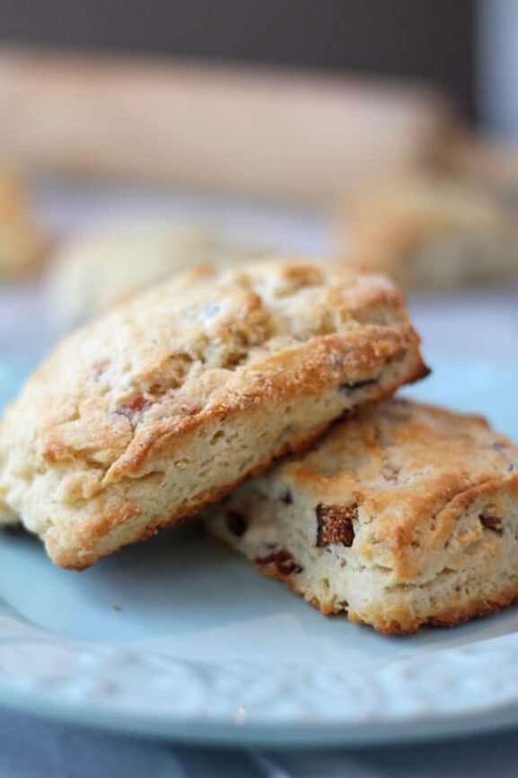 Fig and Bacon Scones - Cooking for Keeps