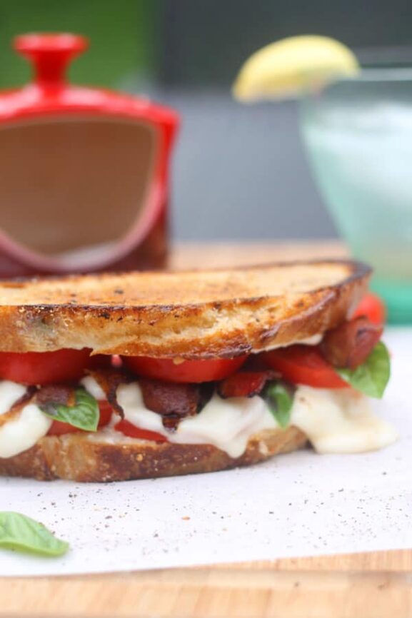 Caprese BLT Paninis - Cooking for Keeps