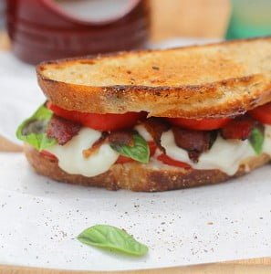 Mini BLT Sandwiches with Basil Lemon Mayo - Cooking for Keeps