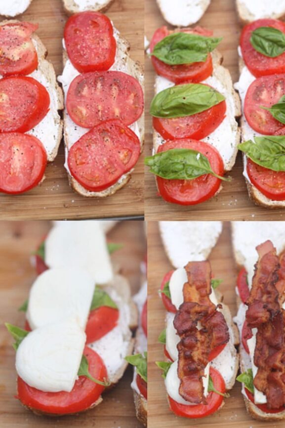 Caprese BLT Paninis - Cooking for Keeps