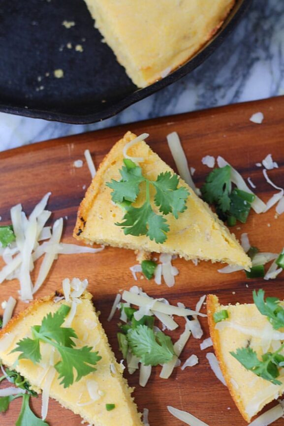 Brown Butter Cornbread with Poblano Chiles and Gruyere Cheese - Cooking ...