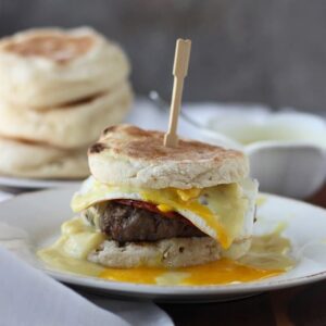 Eggs Benedict Burgers - Cooking for Keeps