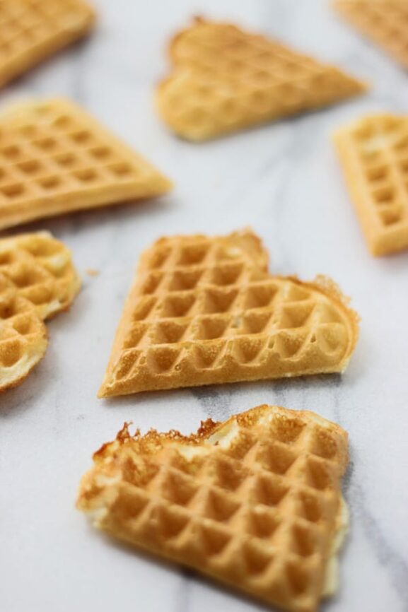 Heart Shaped Waffle Croque Madame Sliders - Cooking for Keeps