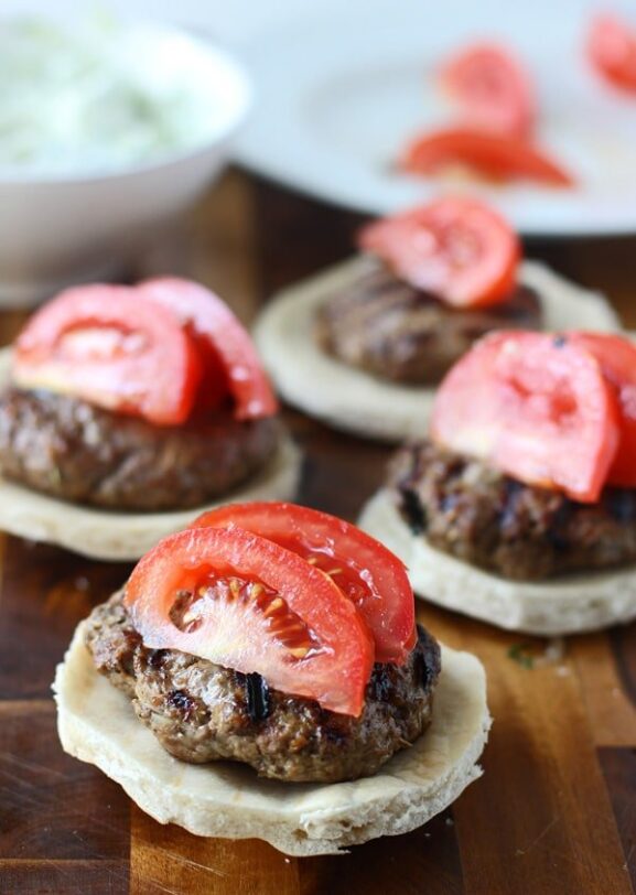 Gyro Burgers with Homemade Tzatziki and Seasoned French Fries - Cooking ...