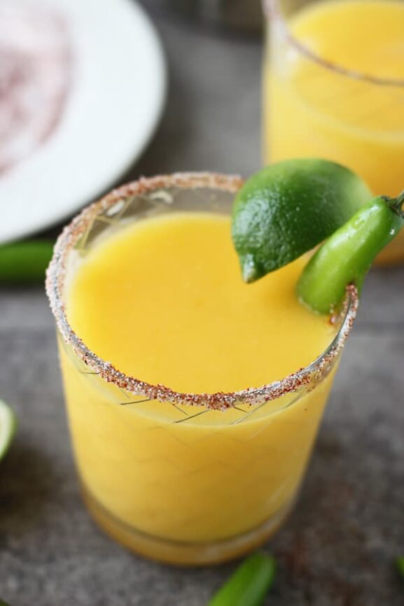 Mango & Serrano Chili Daiquiris - Cooking for Keeps