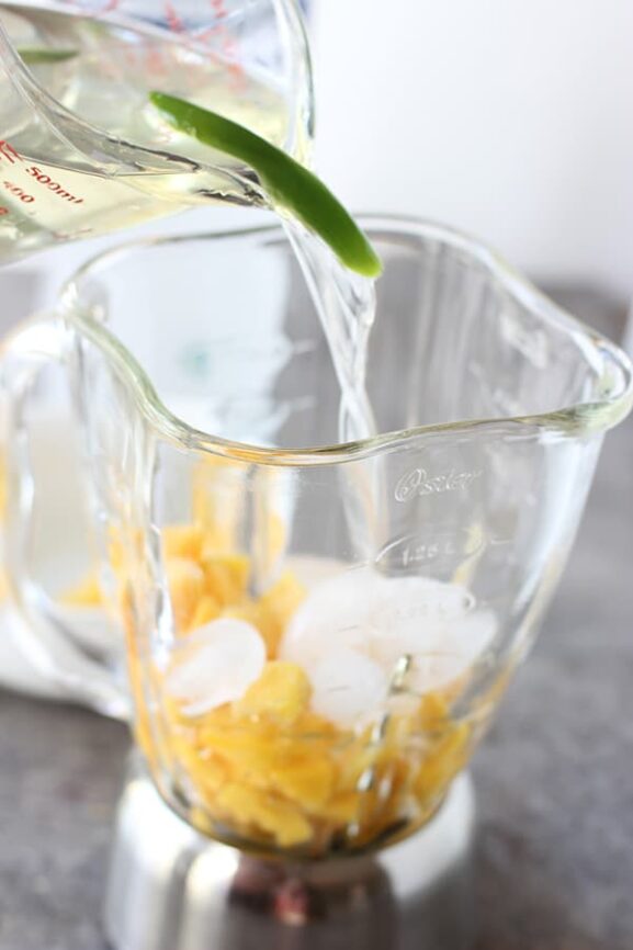 Mango & Serrano Chili Daiquiris - Cooking for Keeps