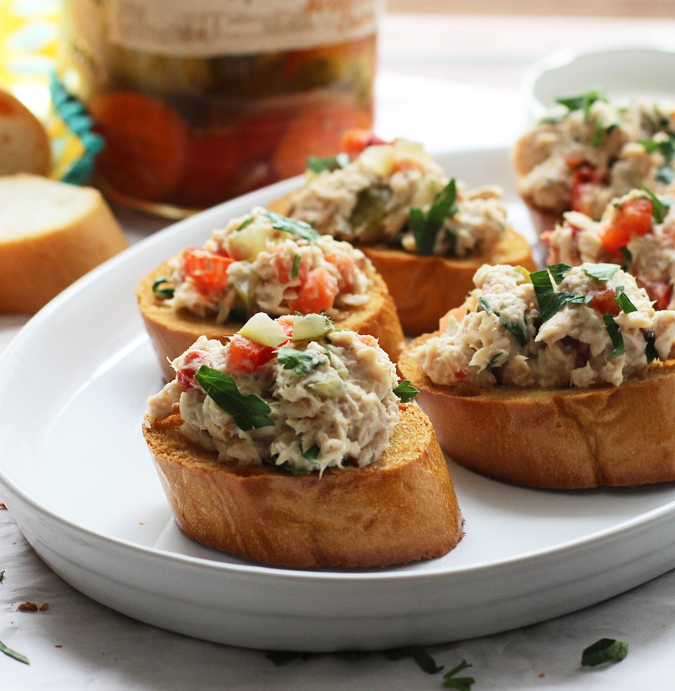 Fresh Herb Tuna Crostini Cooking For Keeps fresh-herb-tuna-crostini-cooking-for-keeps