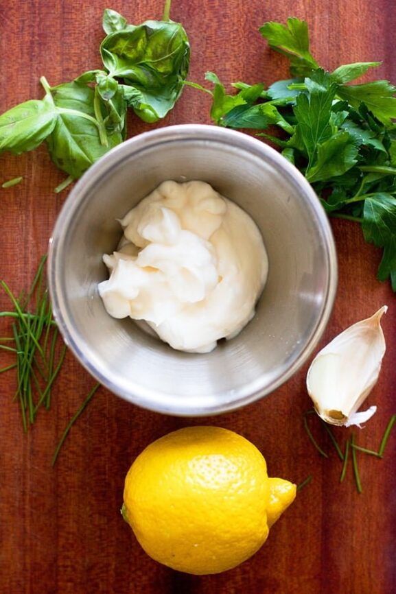 Insanely Crispy Baked Parmesan Fries with Cheater Herbed Aioli ...