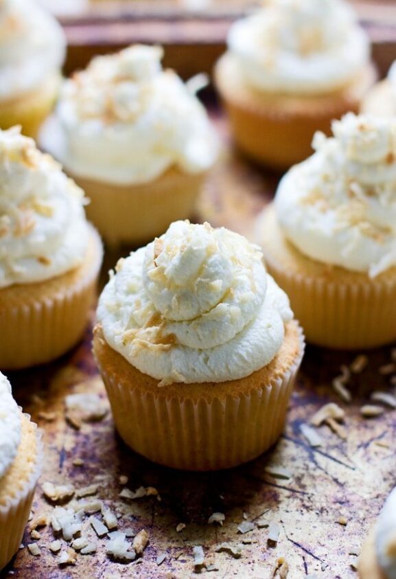 Coconut Cream Pie Cupcakes - Cooking for Keeps