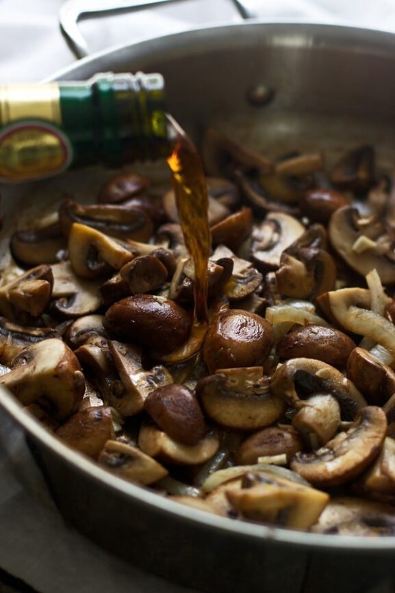 Creamy Marsala Rigatoni with Mushrooms and Kale - Cooking for Keeps