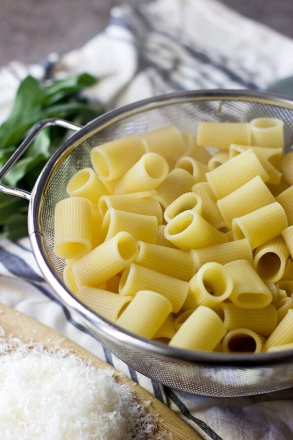 Creamy Butternut Rigatoni with Pancetta and Brown Butter Fried Sage ...