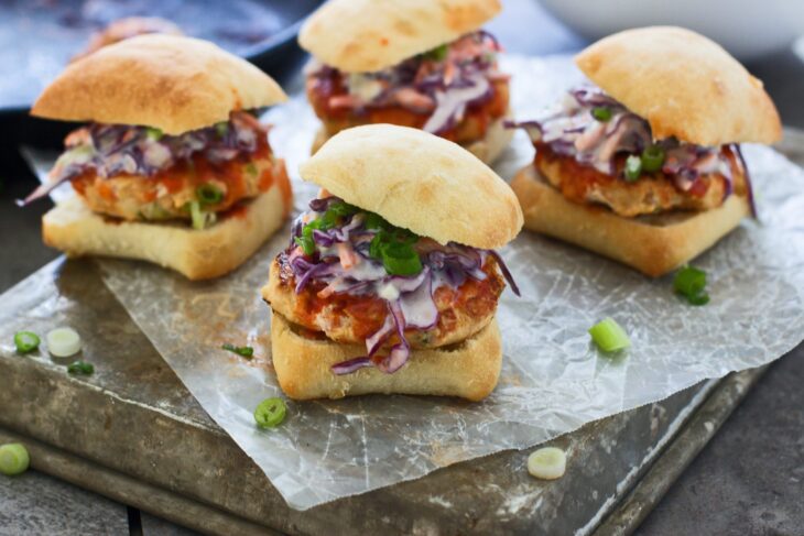 Skinny Buffalo Turkey Sliders - Cooking for Keeps
