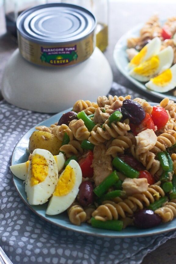 Tuna Nicoise Pasta Salad - Cooking for Keeps