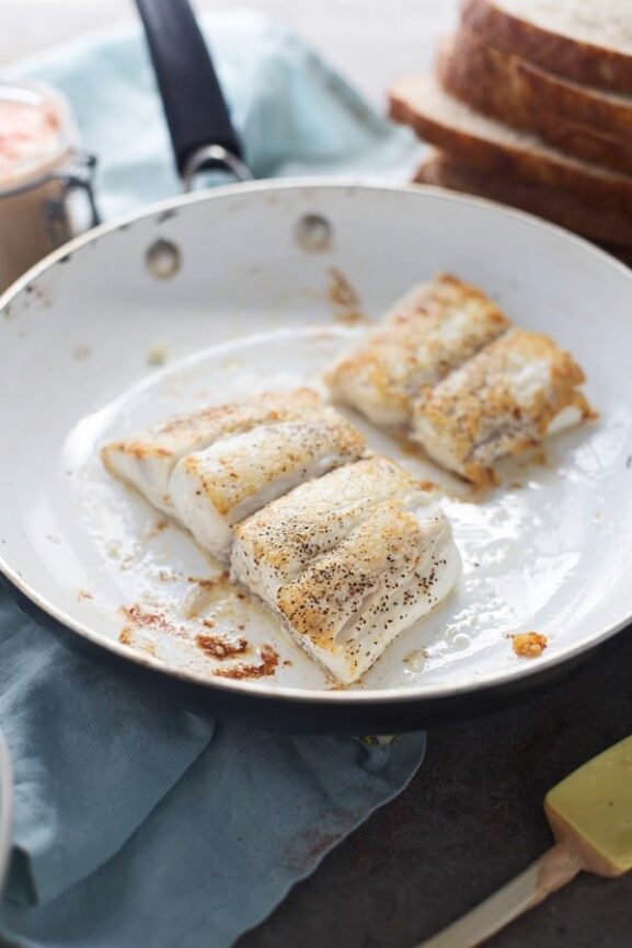 Fish Reuben Sandwich with Homemade Russian Dressing - Cooking for Keeps