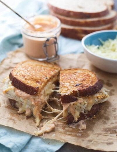 Blackened Fish Sandwich Recipe with Brussels Sprout Slaw - Cooking for ...