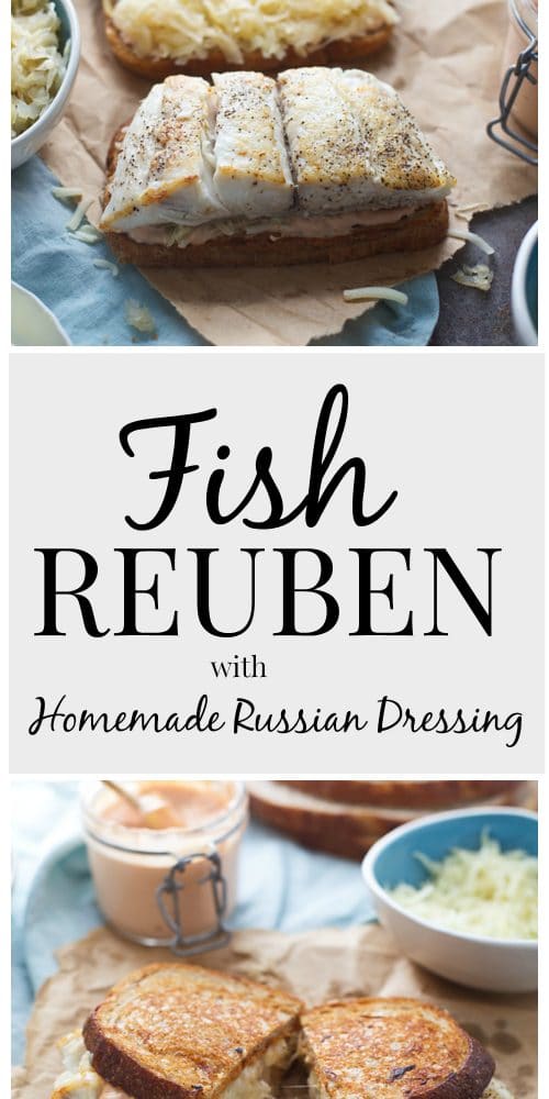 Fish Reuben Sandwich with Homemade Russian Dressing - Cooking for Keeps