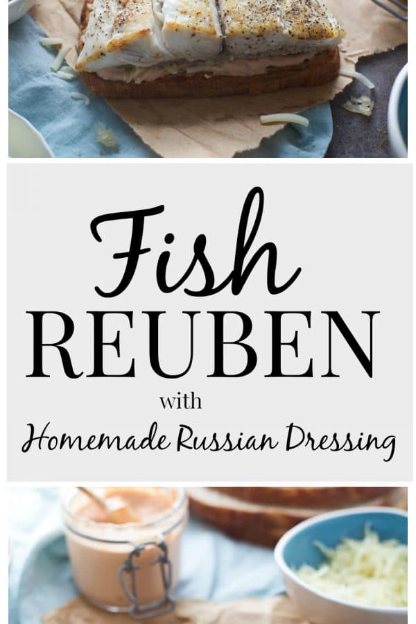 Fish Reuben Sandwich with Homemade Russian Dressing - Cooking for Keeps