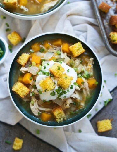 Roasted Poblano Chicken Chili - Cooking for Keeps