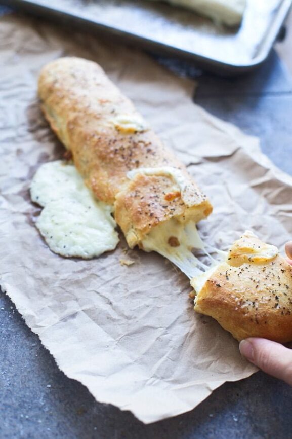 Roasted Garlic Cheesy Bread - Cooking for Keeps