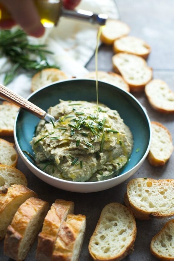 Rosemary Brown Butter White Bean Dip - Cooking for Keeps