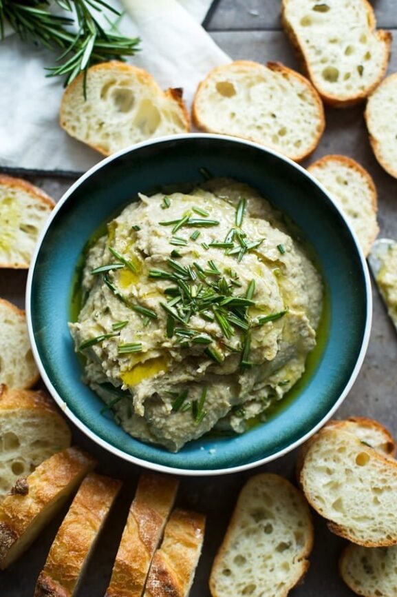 Rosemary Brown Butter White Bean Dip - Cooking for Keeps