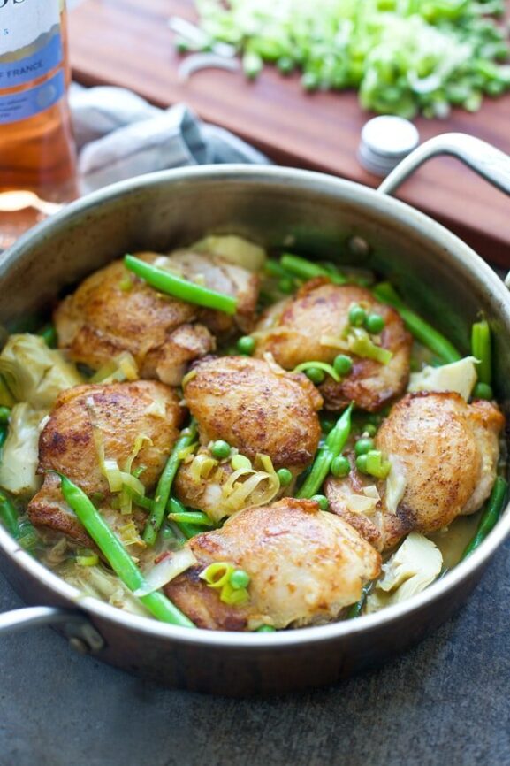 Spring Coq Au Vin (Spring Chicken) - Cooking for Keeps