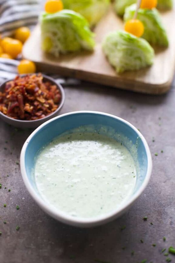 Mini Wedge Salads with Green Goddess Blue Cheese Dressing - Cooking for ...