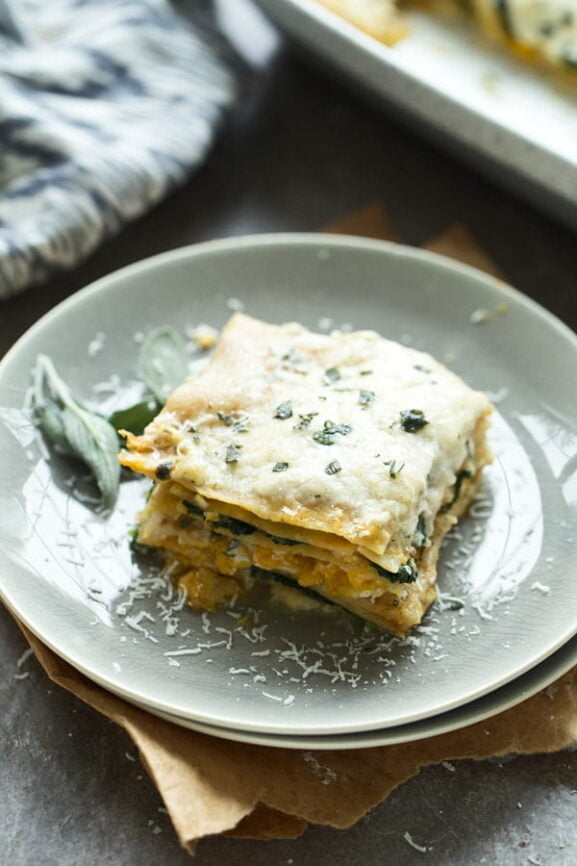 Butternut Squash & Spinach Lasagna - Cooking for Keeps