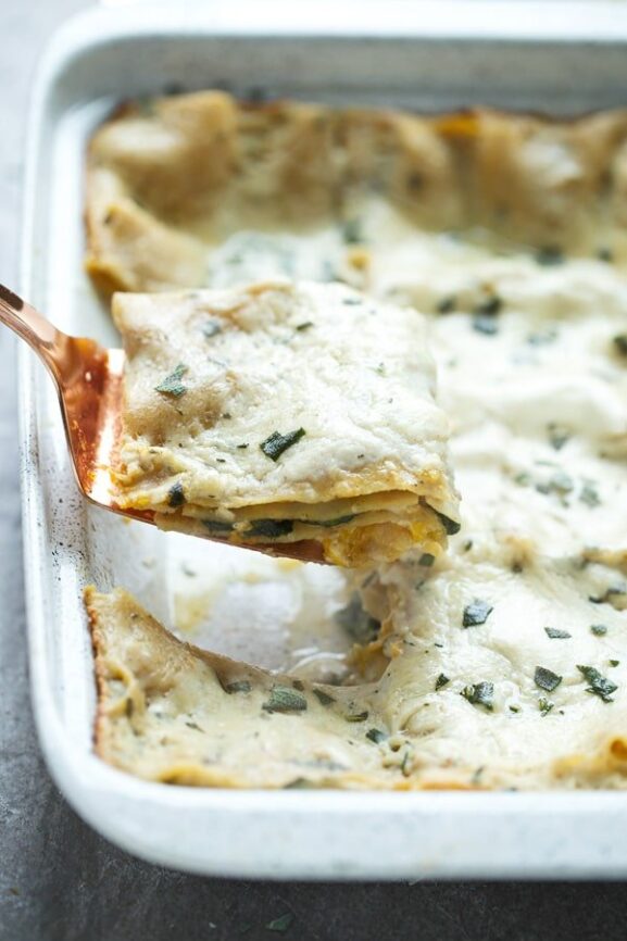 Butternut Squash & Spinach Lasagna - Cooking for Keeps