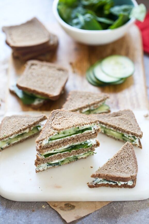 Green Goddess Tea Sandwiches - Cooking for Keeps