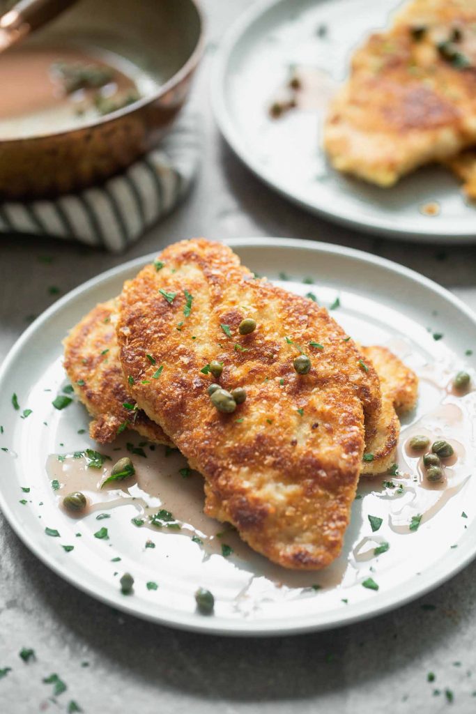 Crispy Chicken Piccata - Cooking for Keeps