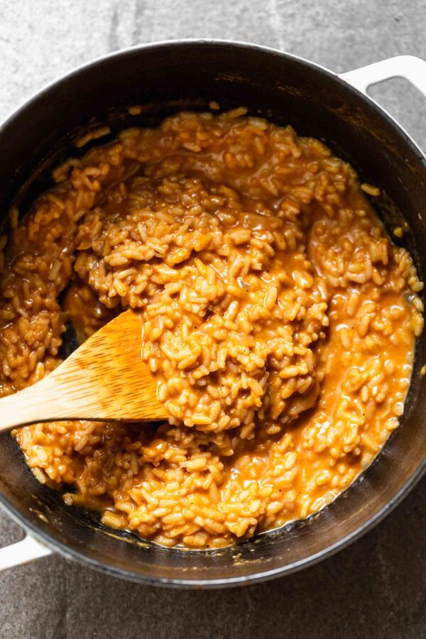 Coconut Curry Risotto with Crispy Salmon - Cooking for Keeps