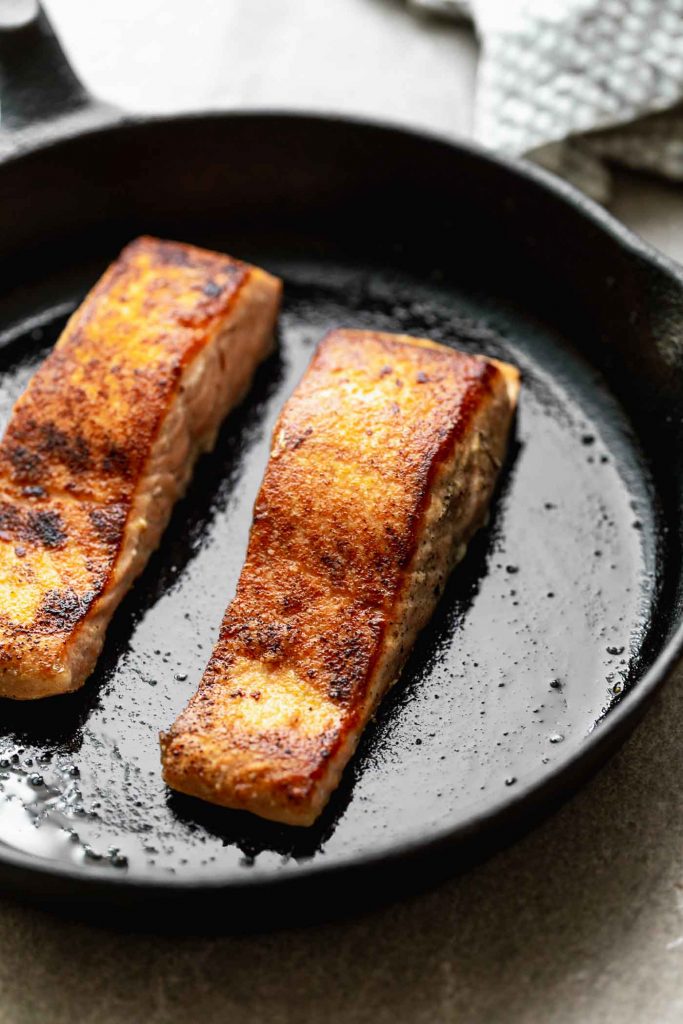 Coconut Curry Risotto with Crispy Salmon - Cooking for Keeps