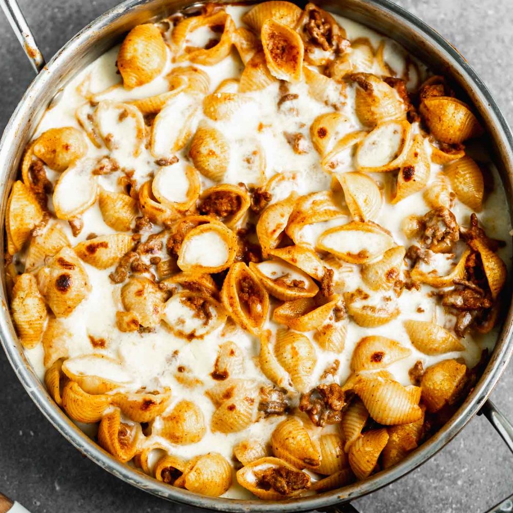 Easy Greek Skillet Pastitsio - Cooking for Keeps