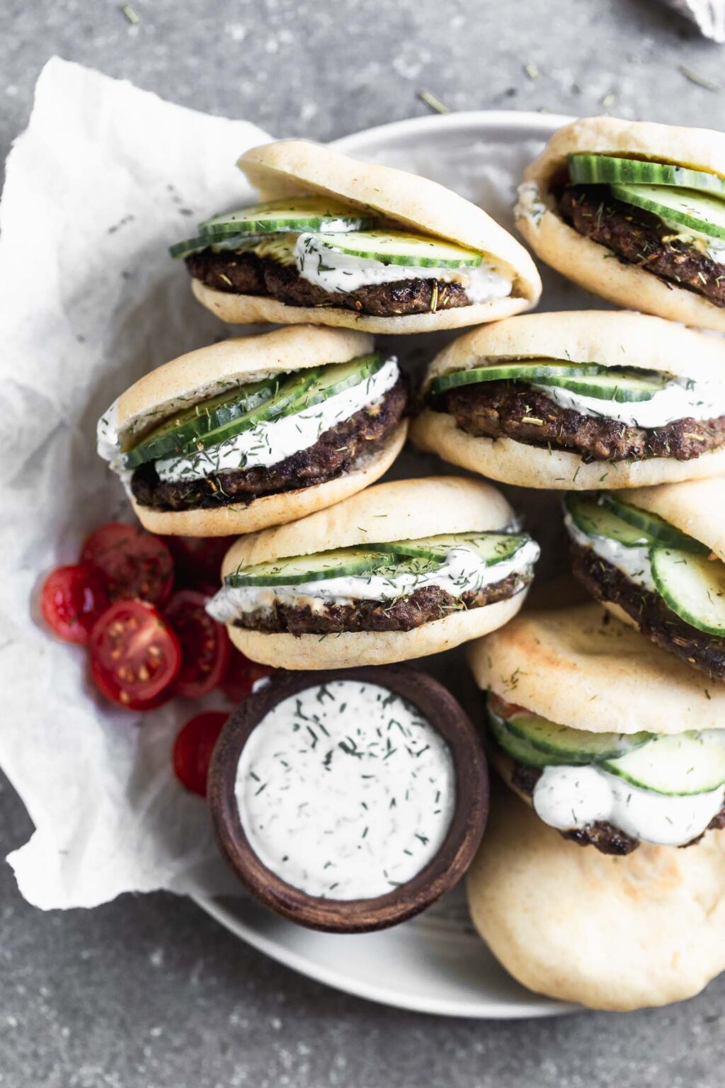 Lamb Sliders with Dill Greek Yogurt - Cooking for Keeps