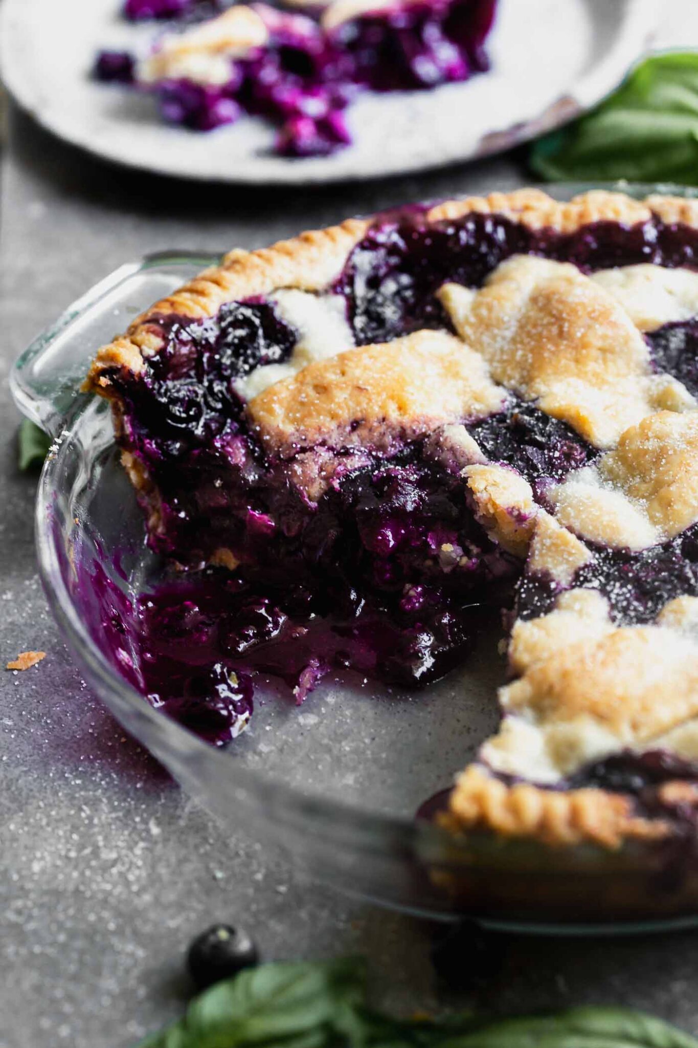 Easy Blueberry Pie with Basil and Goat Cheese - Cooking for Keeps