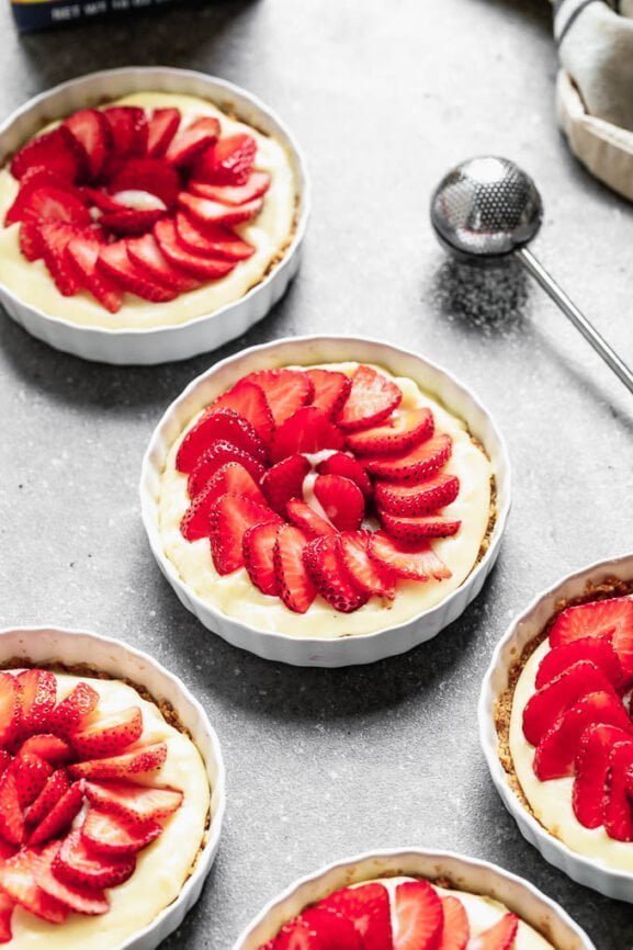 Mini Strawberry Custard Tarts - Cooking for Keeps