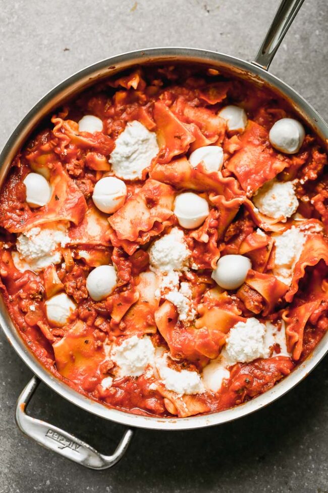 One Pot Deconstructed Lasagna - Cooking for Keeps