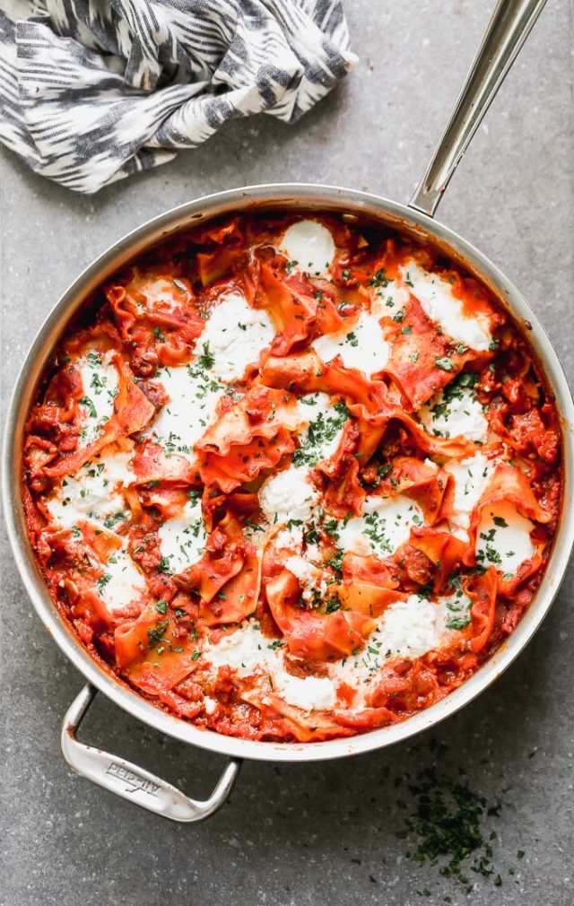 One Pot Deconstructed Lasagna - Cooking for Keeps
