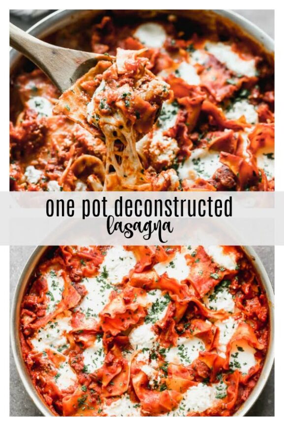 One Pot Deconstructed Lasagna - Cooking for Keeps