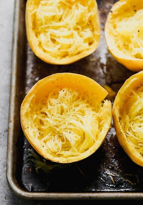 Parmesan Spaghetti Squash (5 ingredients!) - Cooking for Keeps