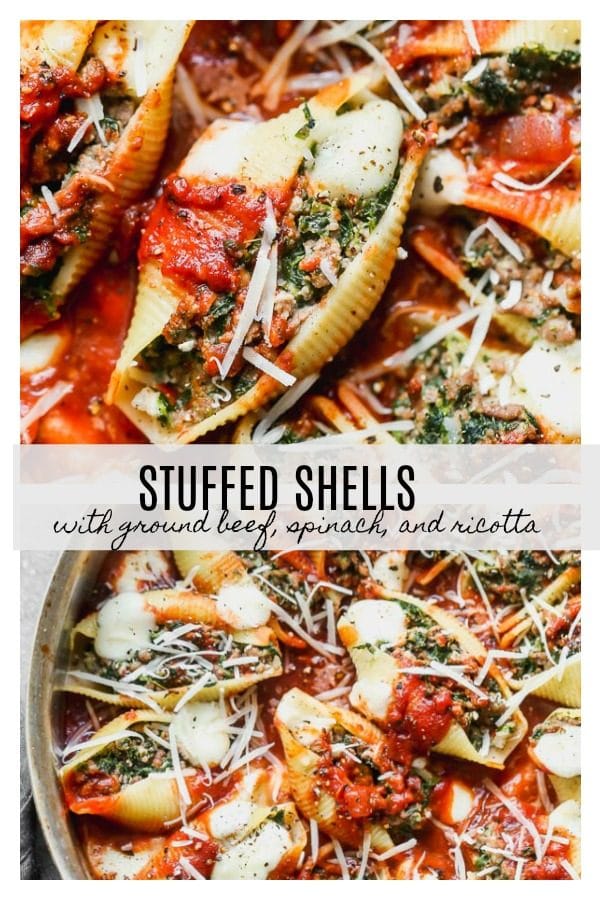 Stuffed Pasta Shells with Ground Beef and Spinach - Cooking for Keeps