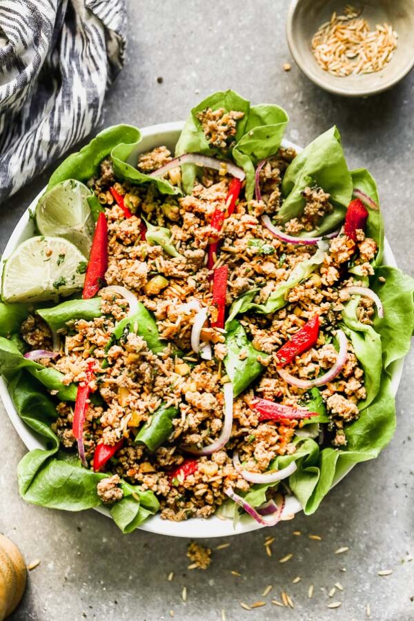 Chicken Larb Salad - Cooking for Keeps