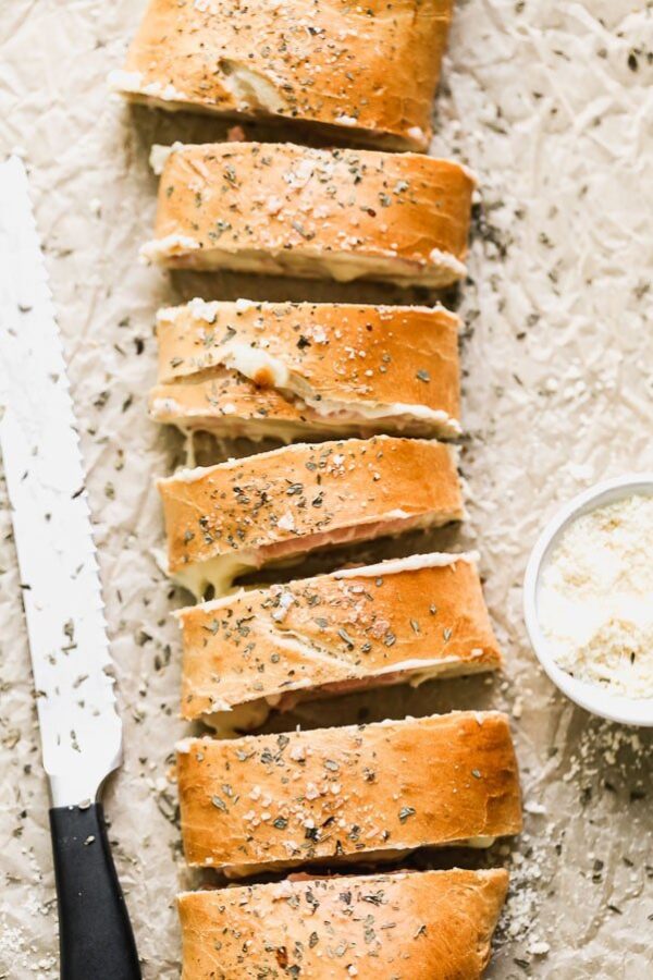 Ham and Cheese Stromboli (5 Ingredients!) - Cooking for Keeps