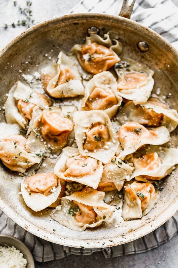 Squash Ravioli with Thyme Butter (5 Ingredients!) - Cooking for Keeps