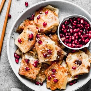Crispy Potsticker Brie Bites (5 Ingredients!) - Cooking for Keeps