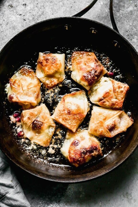 Crispy Potsticker Brie Bites (5 Ingredients!) - Cooking for Keeps