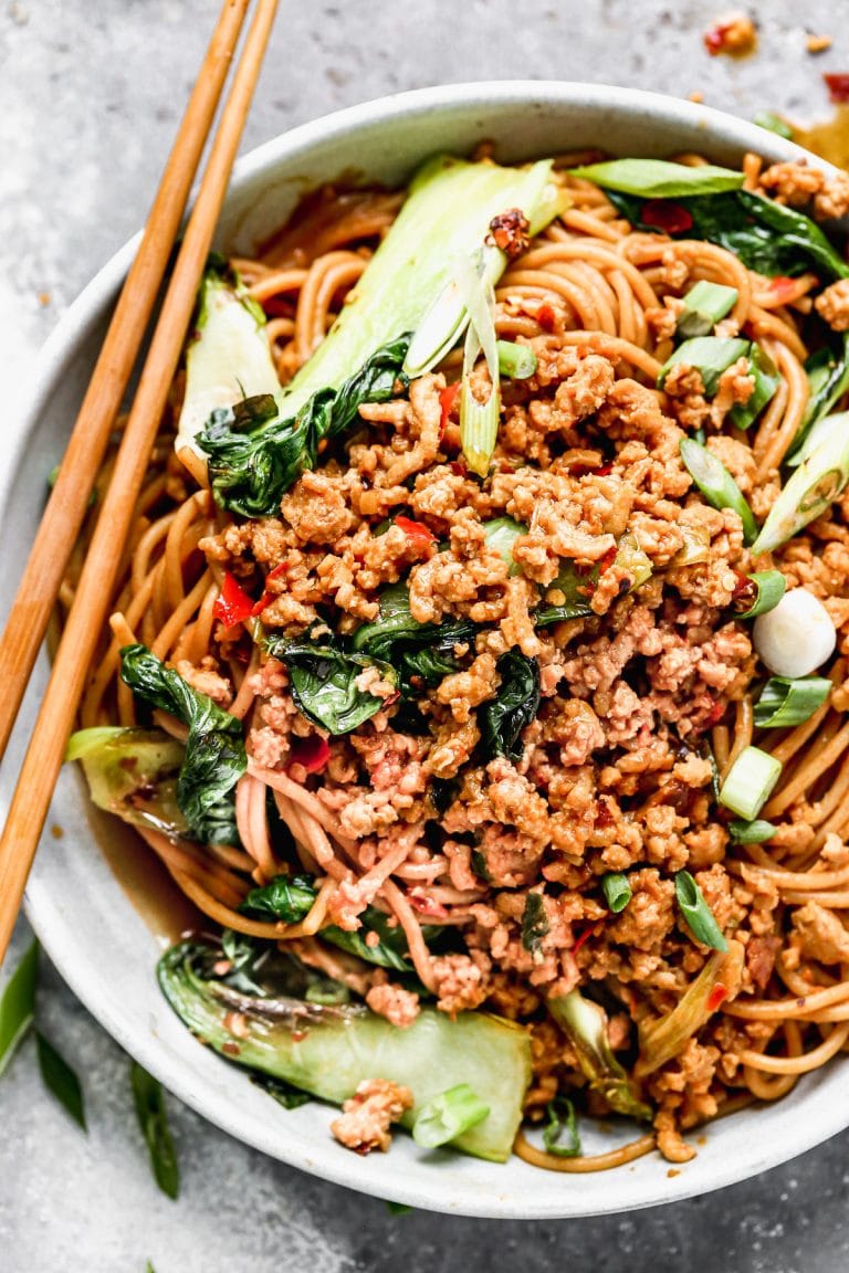 Spicy Dan Dan Noodles with Chicken - Cooking for Keeps