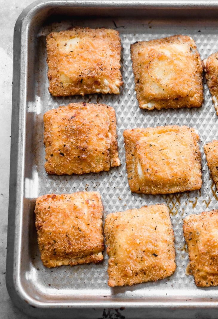 Peach Toasted Ravioli Pops - Cooking for Keeps